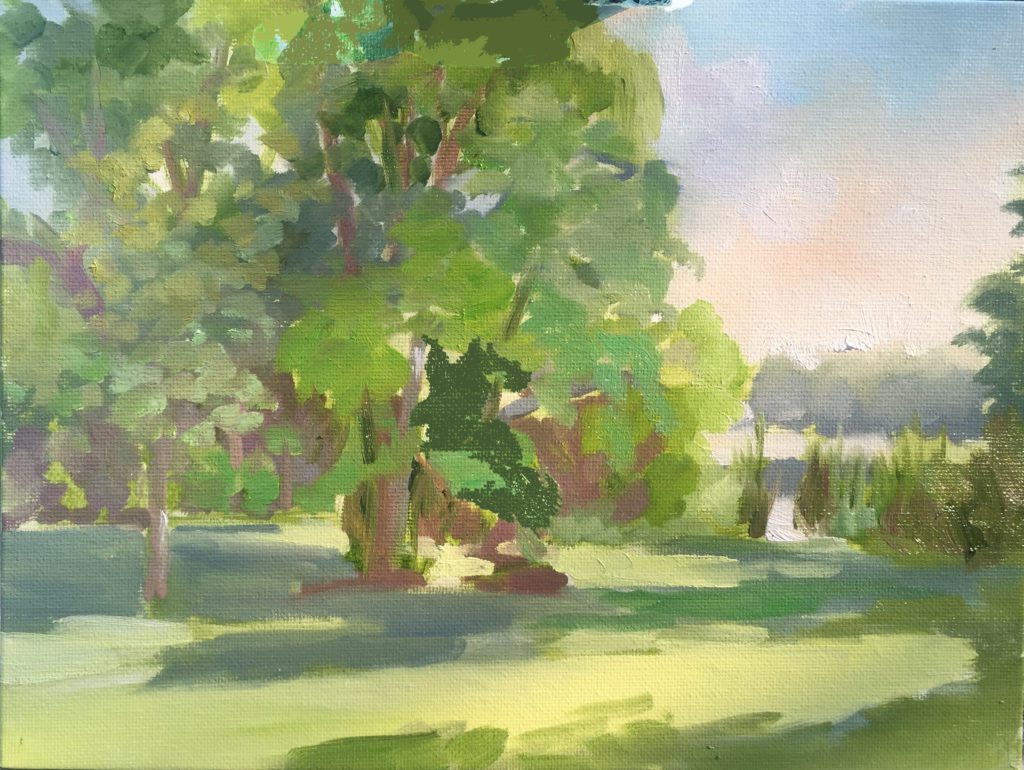 In Plein Air at Kelly Lake - Judith Reidy Creative Zone Fine Artist